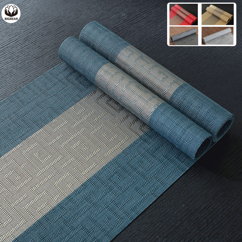 Waterproof PVC Table Runner and Placemat 4 6 8 10 12 Seaters Modern ...