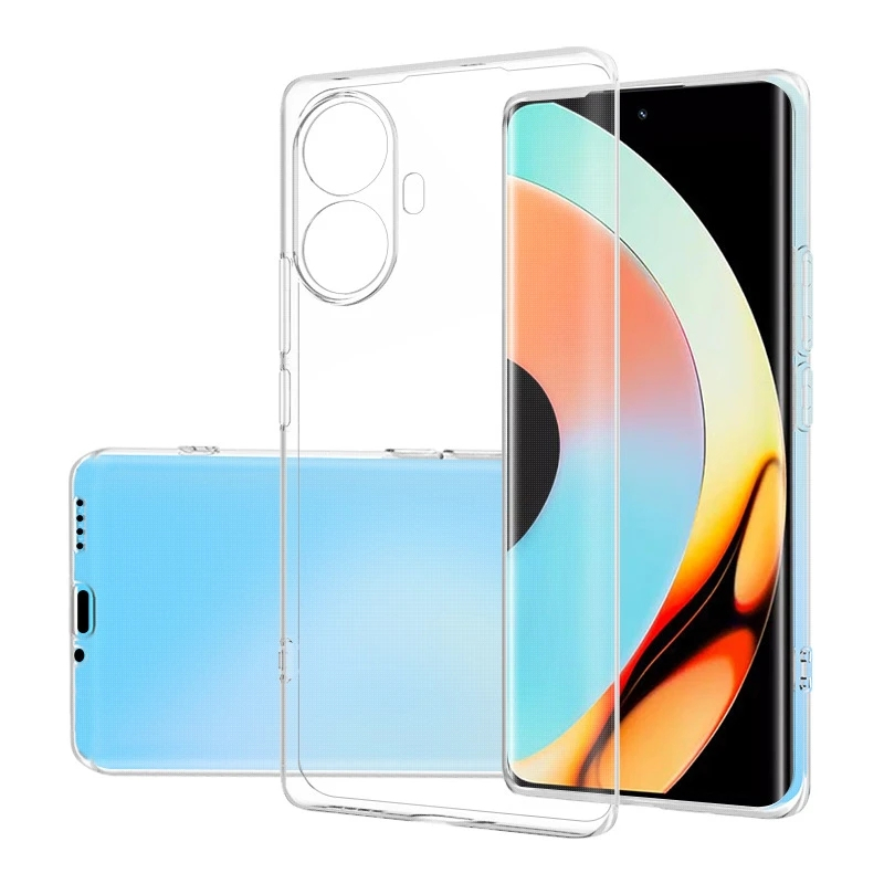 Realme 13 12 12+ 11 11x 10 Pro 9 9i 8 8i 7i 6 7 5G 5 3 5s 5i 6i Transparent Shockproof TPU Back ...