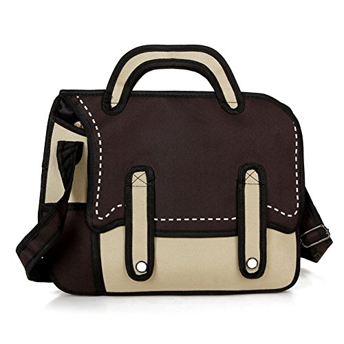 3D Jump Style 2D Drawing From Cartoon Paper Backpack Shoulder Bag Comic ...