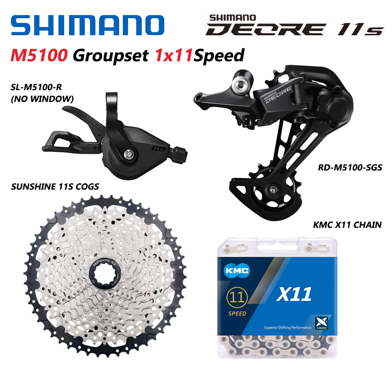 SHIMANO DEORE M5100 GROUPSET 1x11 Speed Shfter Rear Derailleur For MTB | Shopee Singapore