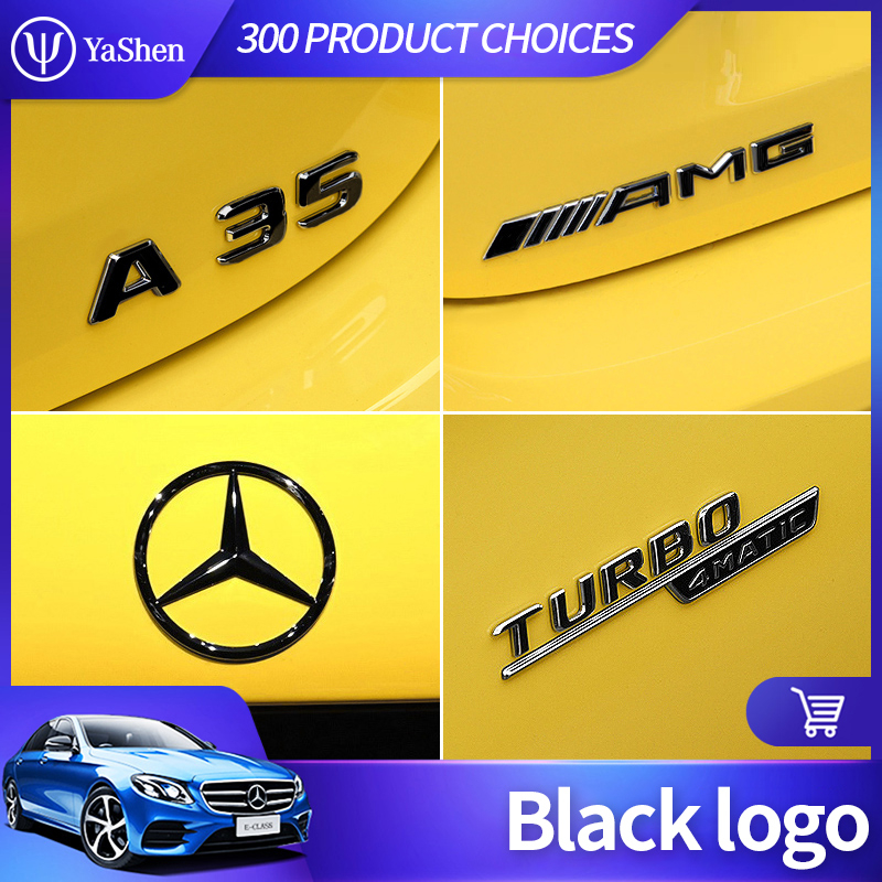 Benz A Series A35 A45s Modified Car Logo Black AMG Rear Tail Word ...