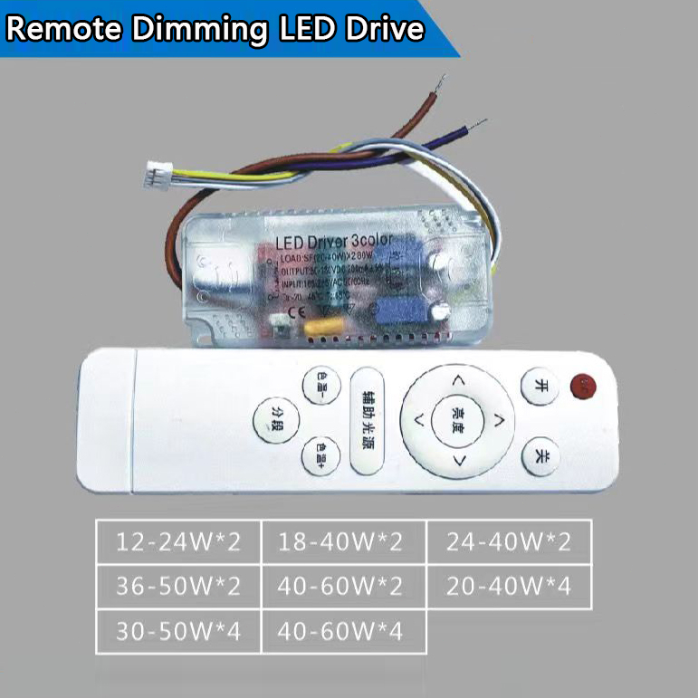 Led Electrodeless Dimming Color Temperature Adjustment Drive Remote ...
