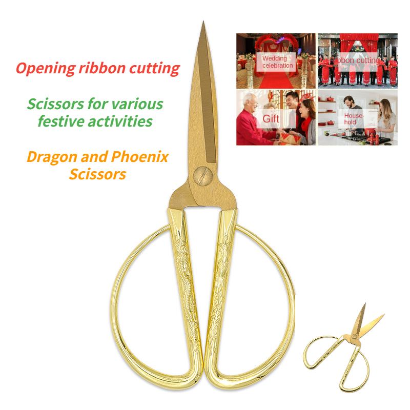 gold scissors Opening Ribbon Cutting Scissors Wedding Scissors In stock ...