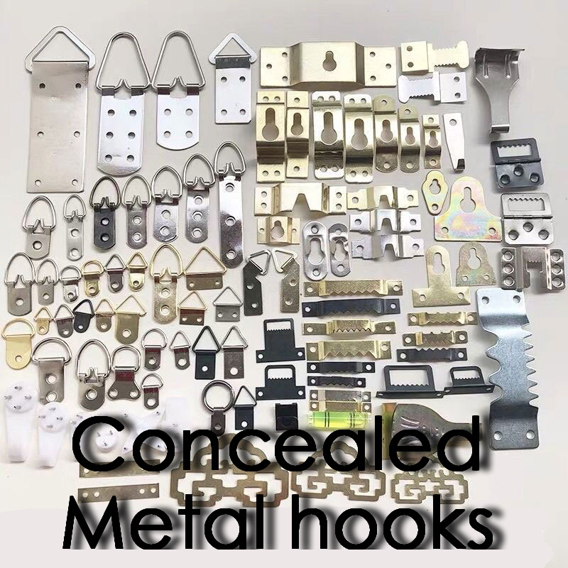 Concealed Metal hooks with screws for painting frames and photo frames ...