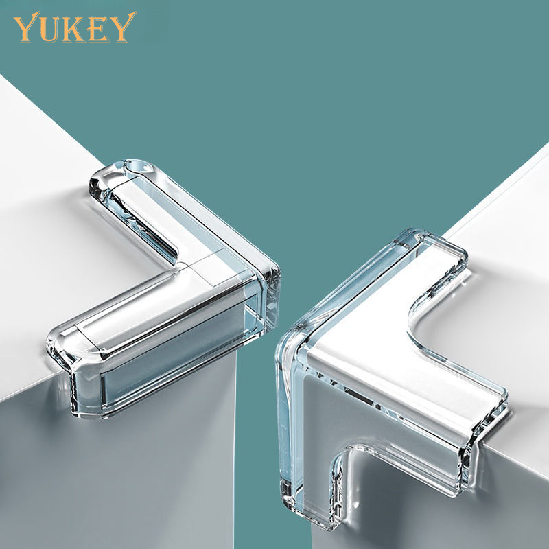 YUKEY 4PCS Transparent Corner Protector& Corner Guard with 3M Adhesive ...