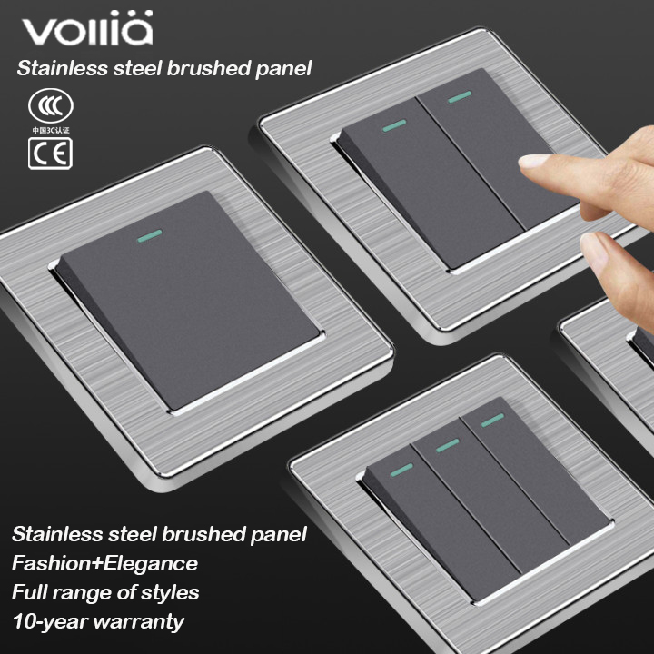 Vollia 13amp Socket for Wall 1/2/3/4 Gang 1/2 Way Wall Switch for House ...