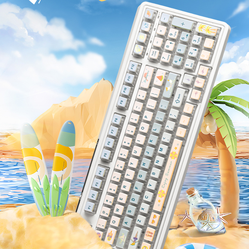 Summer Keycaps Ttransparent PBT Double Shot ASA Profile Keycap Custom ...
