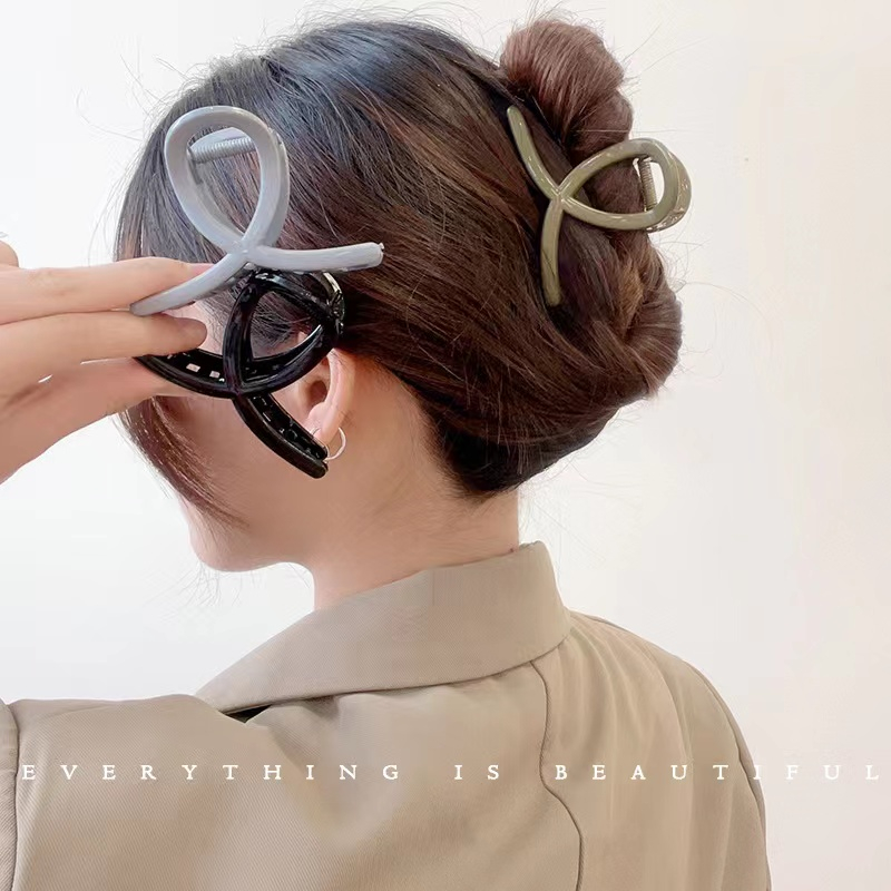 Matte Color Hair Clamp Transparent Hair Claw Clips for Girls Hair ...