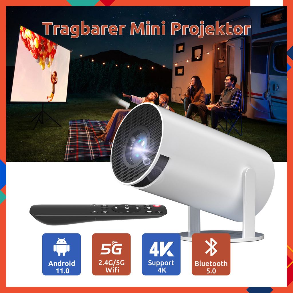 Android 11 0 Portable Projector Ultra Hd 1080p Lcd Smart Mini Projecter