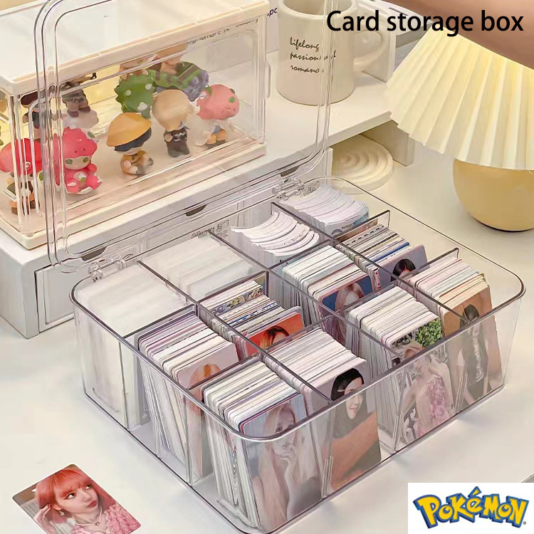 [Ready Stock] Pokeman card storage box high capacity carry around 2500 ...