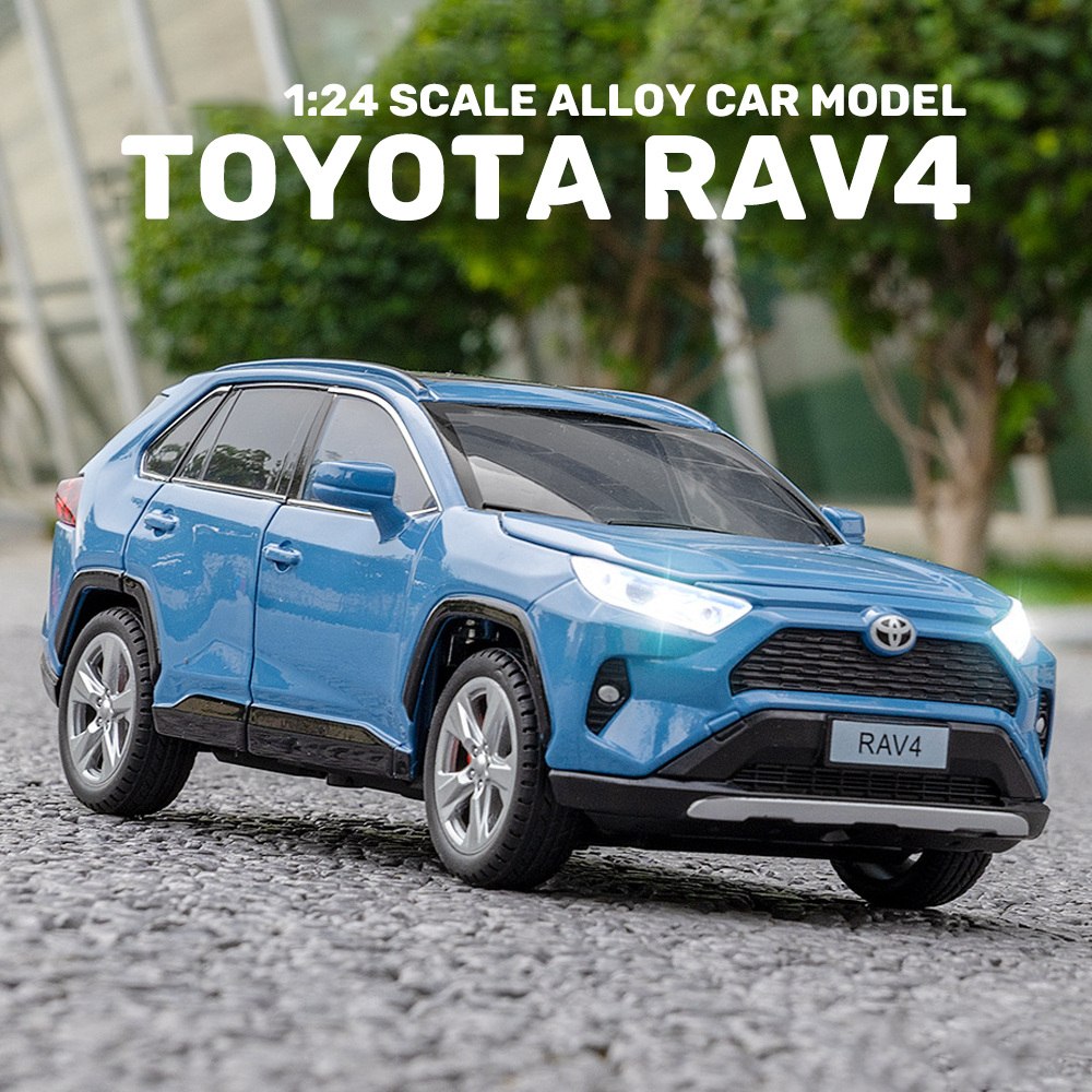 1:24 Scale Toyota RAV4 Alloy Car Model Diecast Car Sound Light Car ...