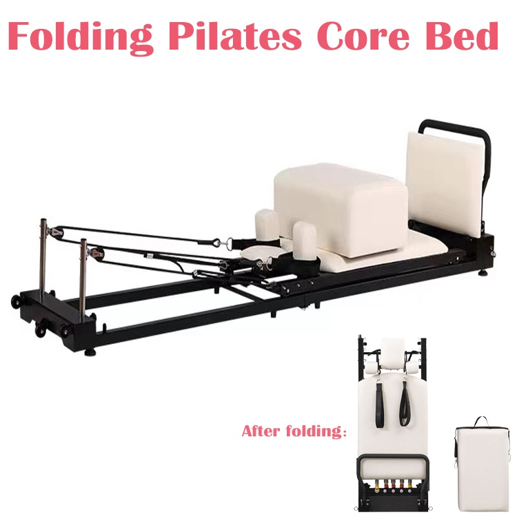 Foldable pilates reformer machine, Home Multifunctional Yoga Pilates ...