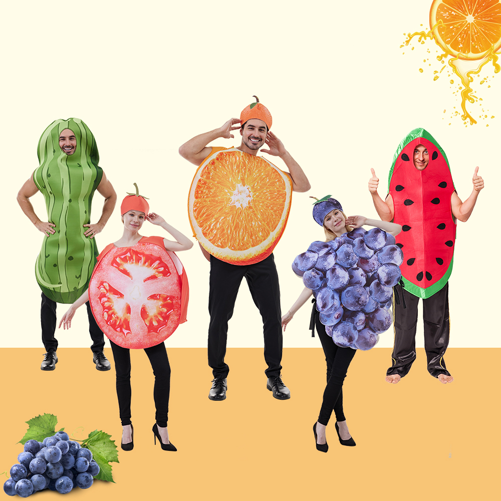 Fast Delivery Women Cute Grape Costume Halloween Adult Funny Fruit ...