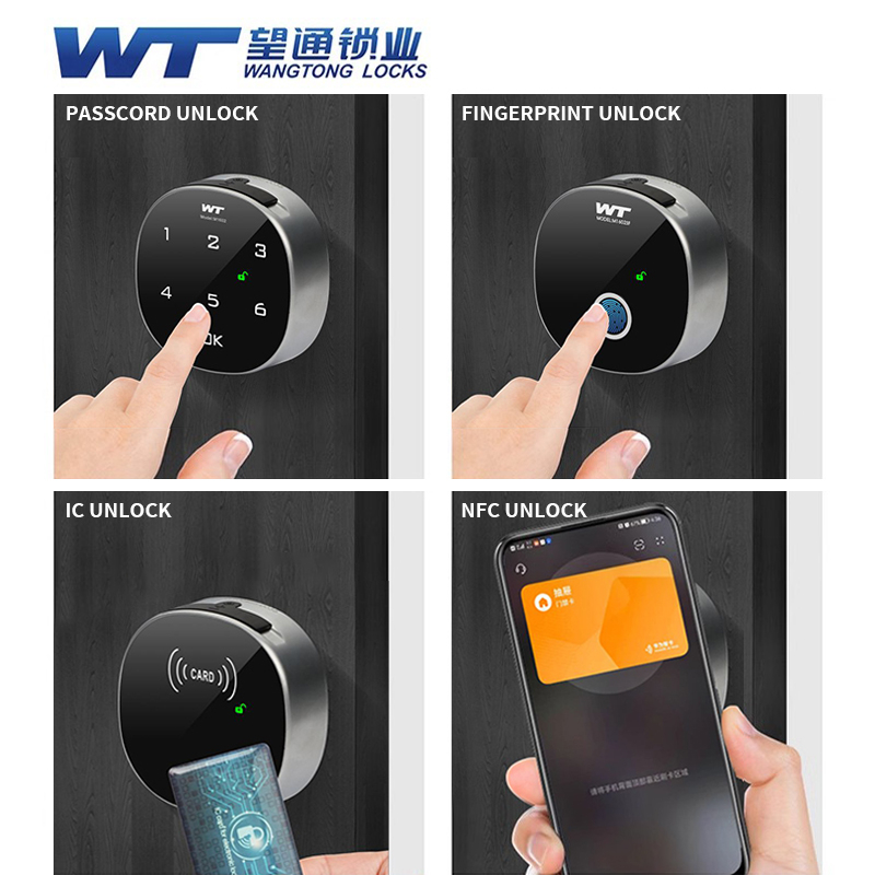 [Unlock clockwise]Touch screen digital electronic code lock/fingerprint ...
