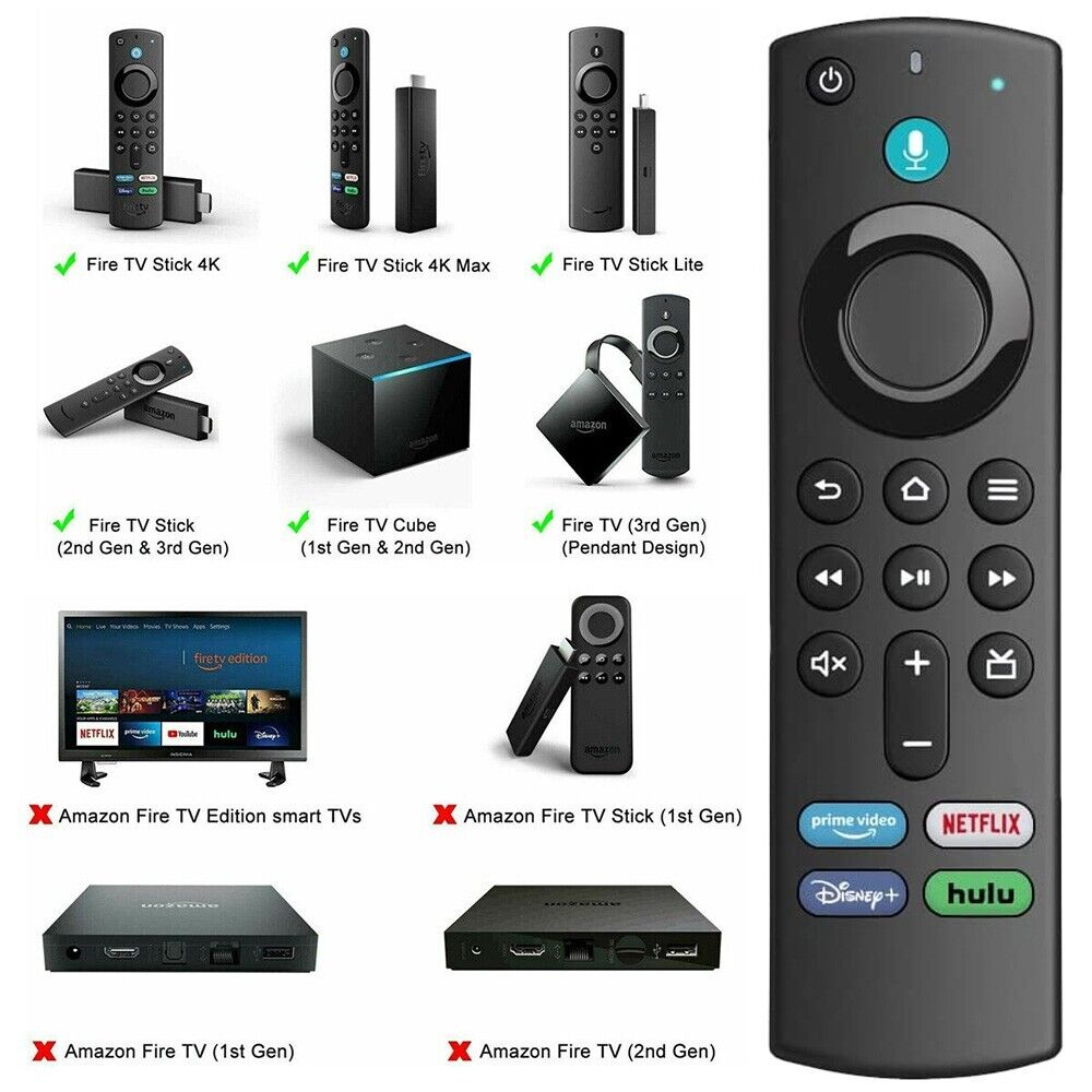 New Amazon Fire TV Cube Stick 4K Maximum Voice Remote Control 2nd ...