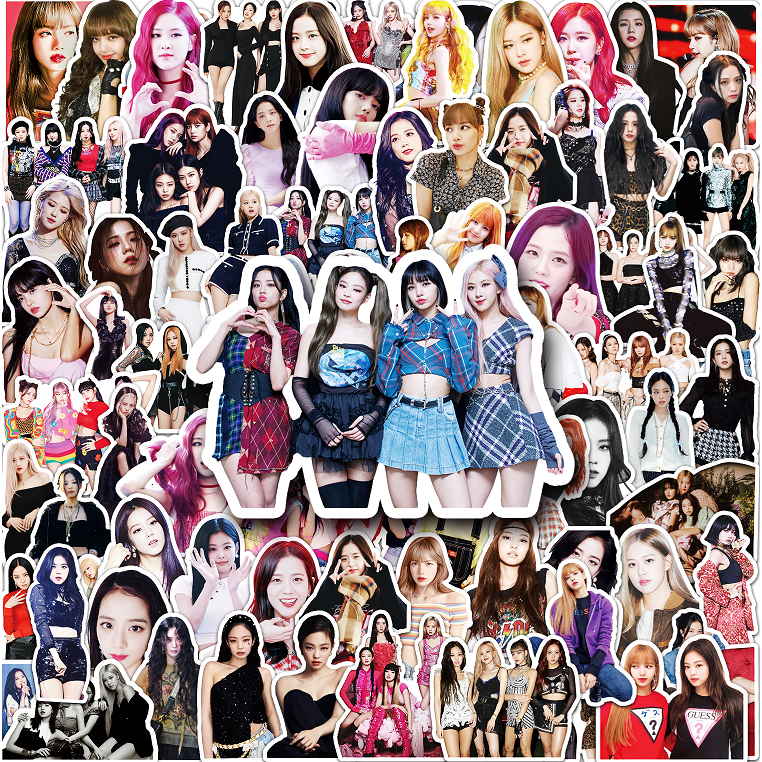 100 Piece Funny BlackPink Kpop Lisa Stickers Waterproof DIY For Phones ...
