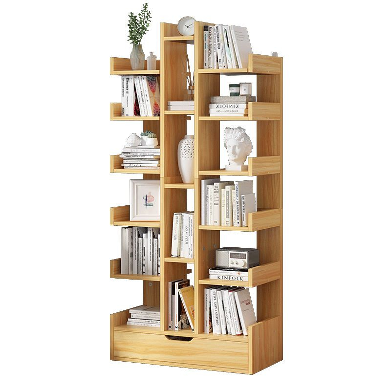 YOUNAL Bookcase Storage Rack, Floor To Floor, Simple Household Bedroom ...