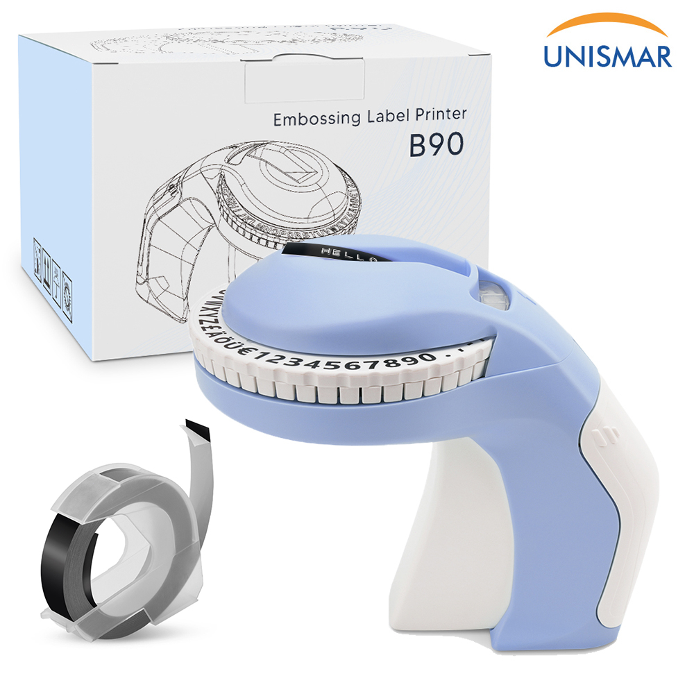 Dymo Labeling Machine DYMO B90 Manual Labeller Print 3D Embossing Label ...