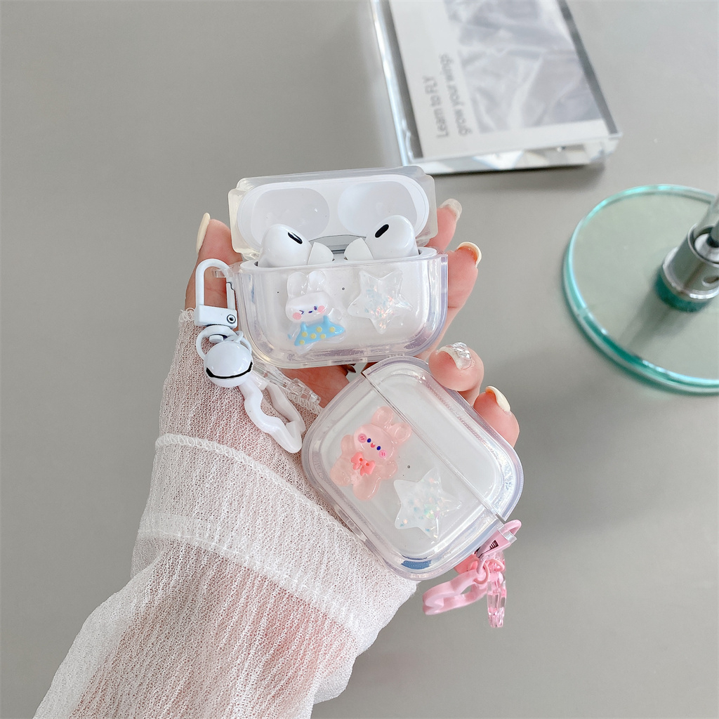 For iphone AirPods Pro AirPods 1/2/3/4 The rabbit stars through ...