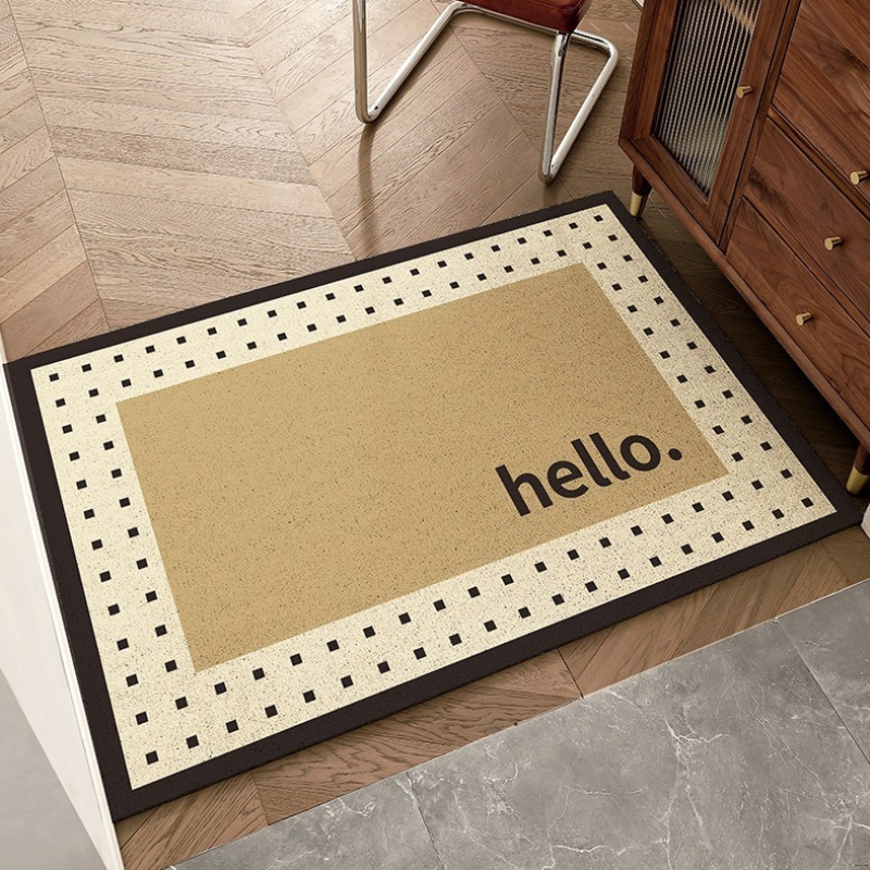 Door mat,PVC material American simple geometric line stitching pattern ...
