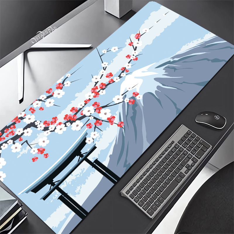 Death and Life Landscape Art Flower Mouse Pad 800x300mm Cherry Blossoms ...
