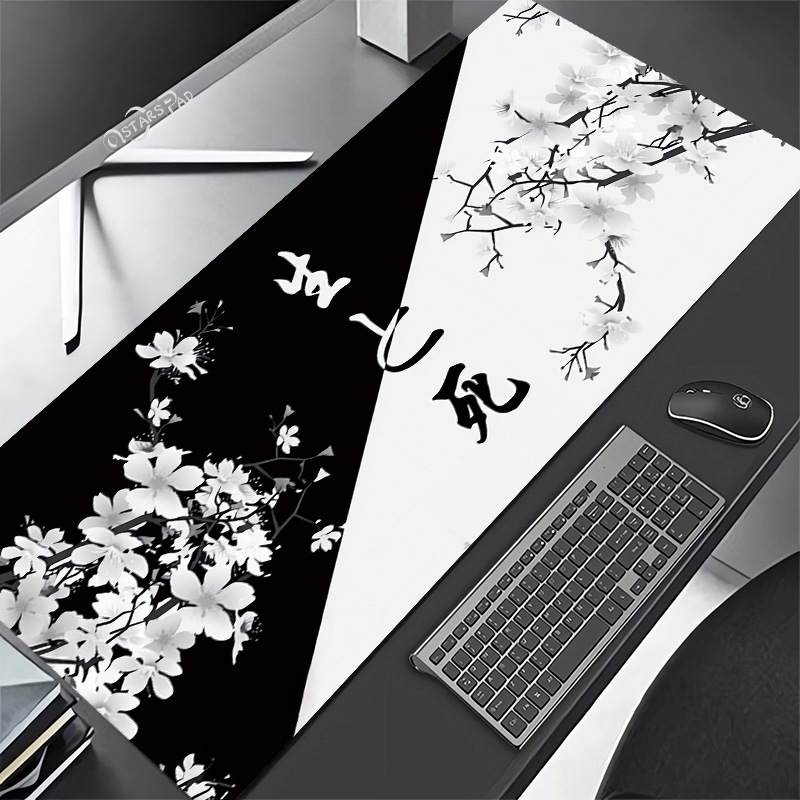 Death and Life Landscape Art Flower Mouse Pad 800x300mm Cherry Blossoms ...