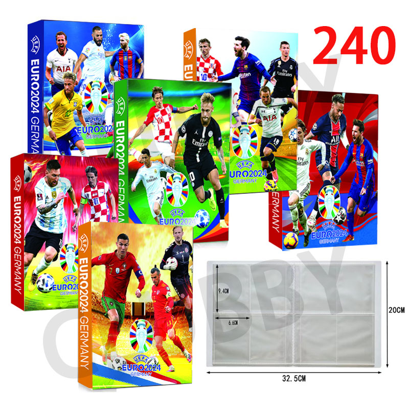 football star card book can hold 240pcs soccer player album ronaldo ...