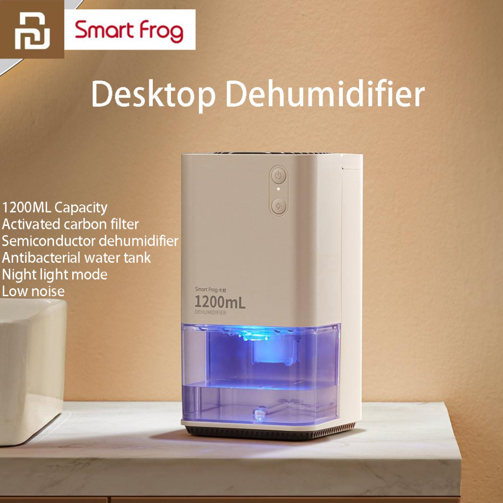 Xiaomiyoupin SmartFrog Desktop Dehumidifier 1200ML bacteriostat with ...