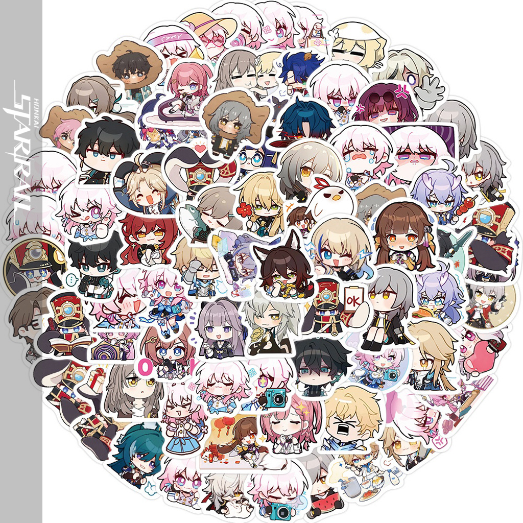 Y&P| Honkai: Star Rail Stickers Set Cartoon Graffiti Waterproof Decals ...