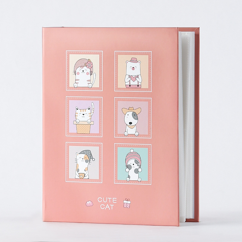 100PCS/200PCS Plastic Package Laminated Photo Album Interstitial Family Memorial Photobook 3R 4R ...