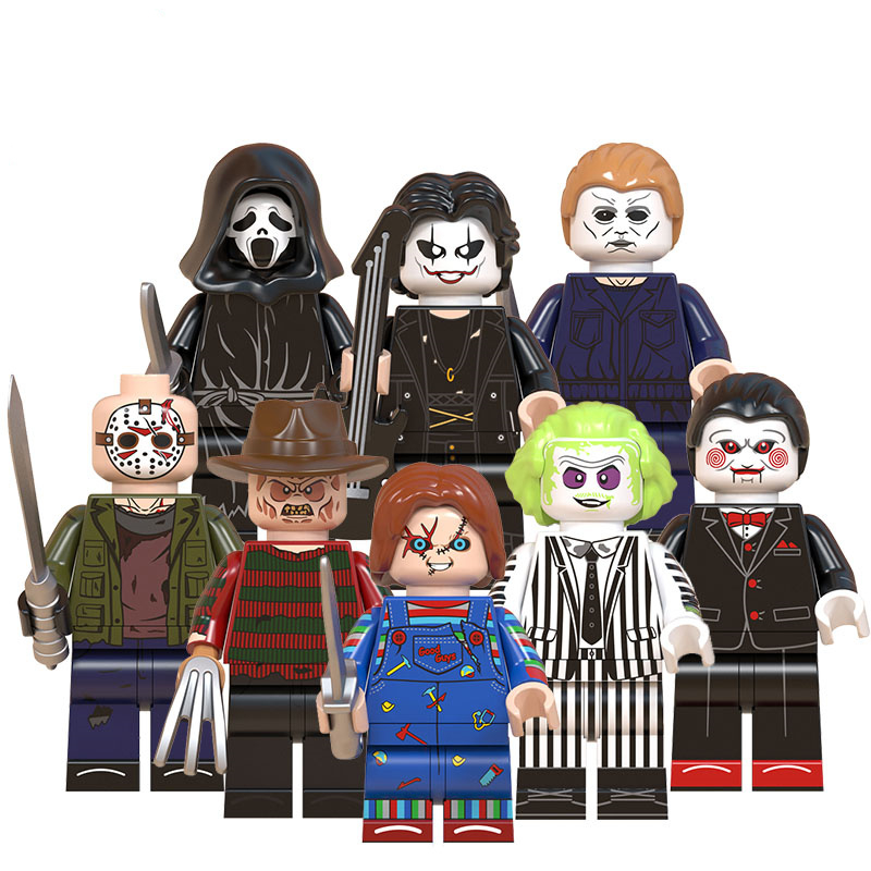 Horror Movie TV Building Blocks Jason Scream Killer Minifigures Toys ...