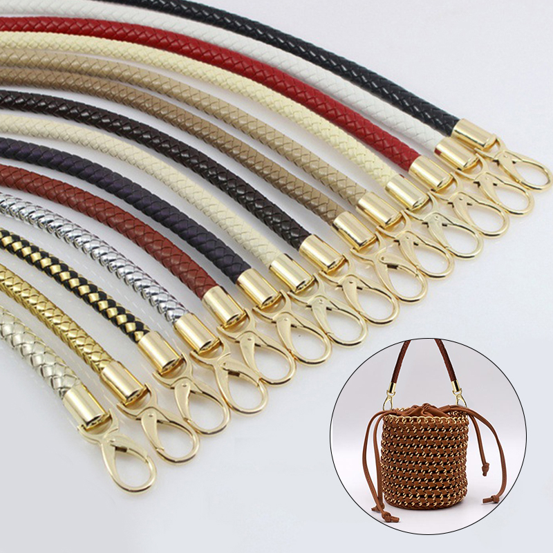 Hand Strap Bag Handle Belt Braided Detachable 40cm PU Leather DIY ...