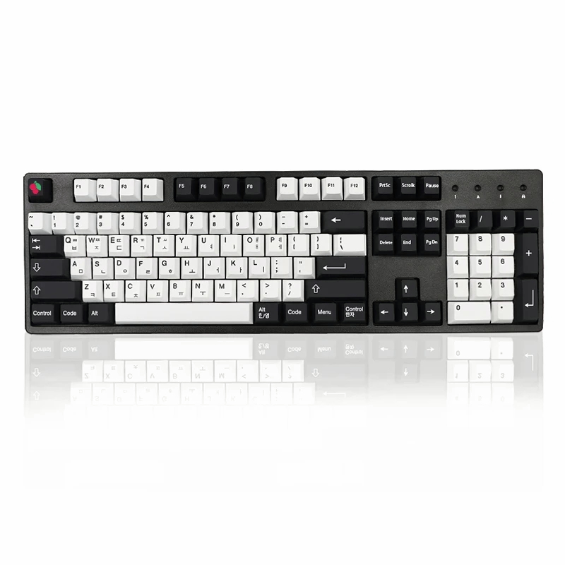 137 Keys GMK Black White English Jpanese Russian Korean Keycaps Cherry ...