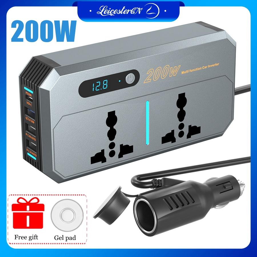 LST 200W Car Inverter DC 12V/24V to AC 220V Power Inverters for ...