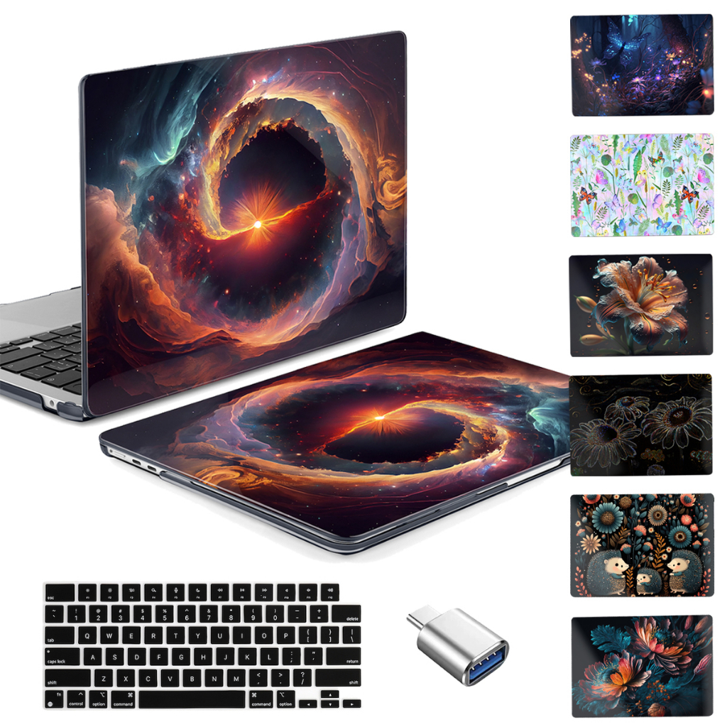 PC Crystal Case For MacBook New Air Pro 11 12 13 14 15 16 inch M1 M2 M3 ...
