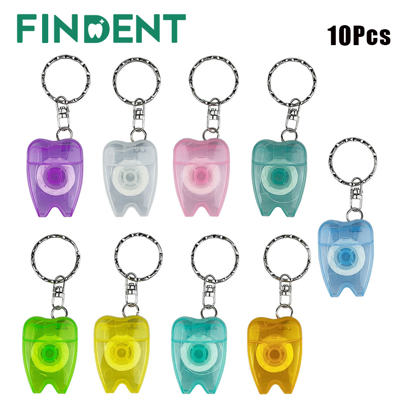 Dental Floss Mini Box Floss Picks Keychain Dental Floss for Home and ...