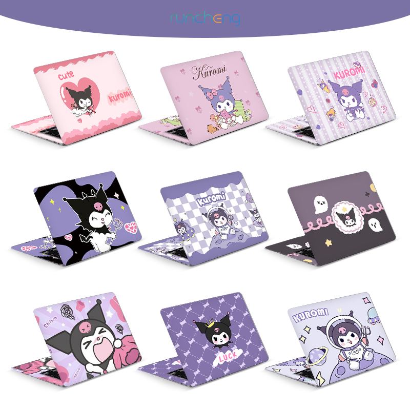 【2pcs】Diy Kuromi Laptop Cover Sticker Girl ins Style Anime Two ...