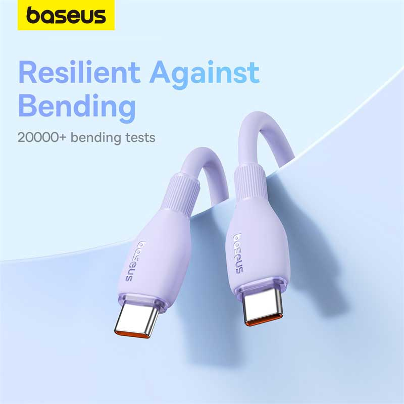 Baseus Pd 100w Usb C Cable To Type C Fast Charging Cable Data Wire Charging Cable Soft Tpe
