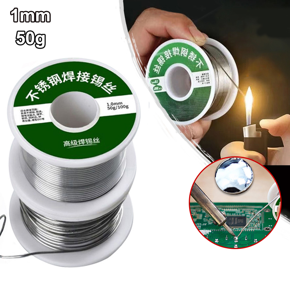 Rosin Core Tin Solder Wire 1mm 50g Soldering Welding Flux Stainless ...
