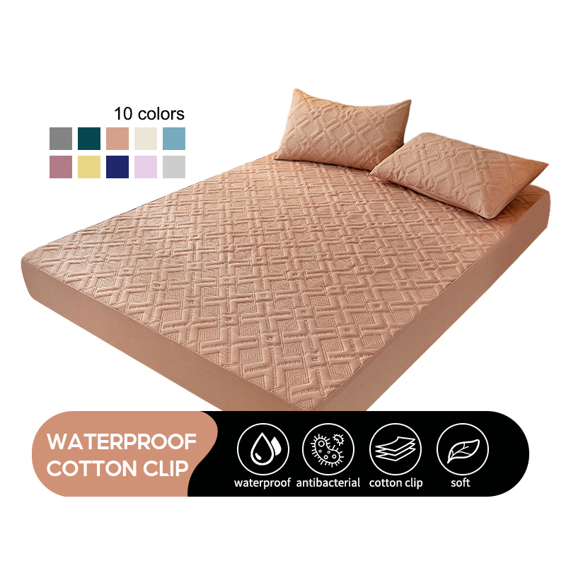 100% Waterproof Mattress Protector Comfortable Quilted Sheets Premium ...