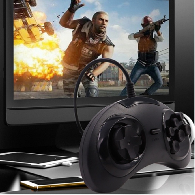 for SEGA Genesis/MD2 Y1301 USB Gamepad Game Controller 6 Buttons SEGA ...