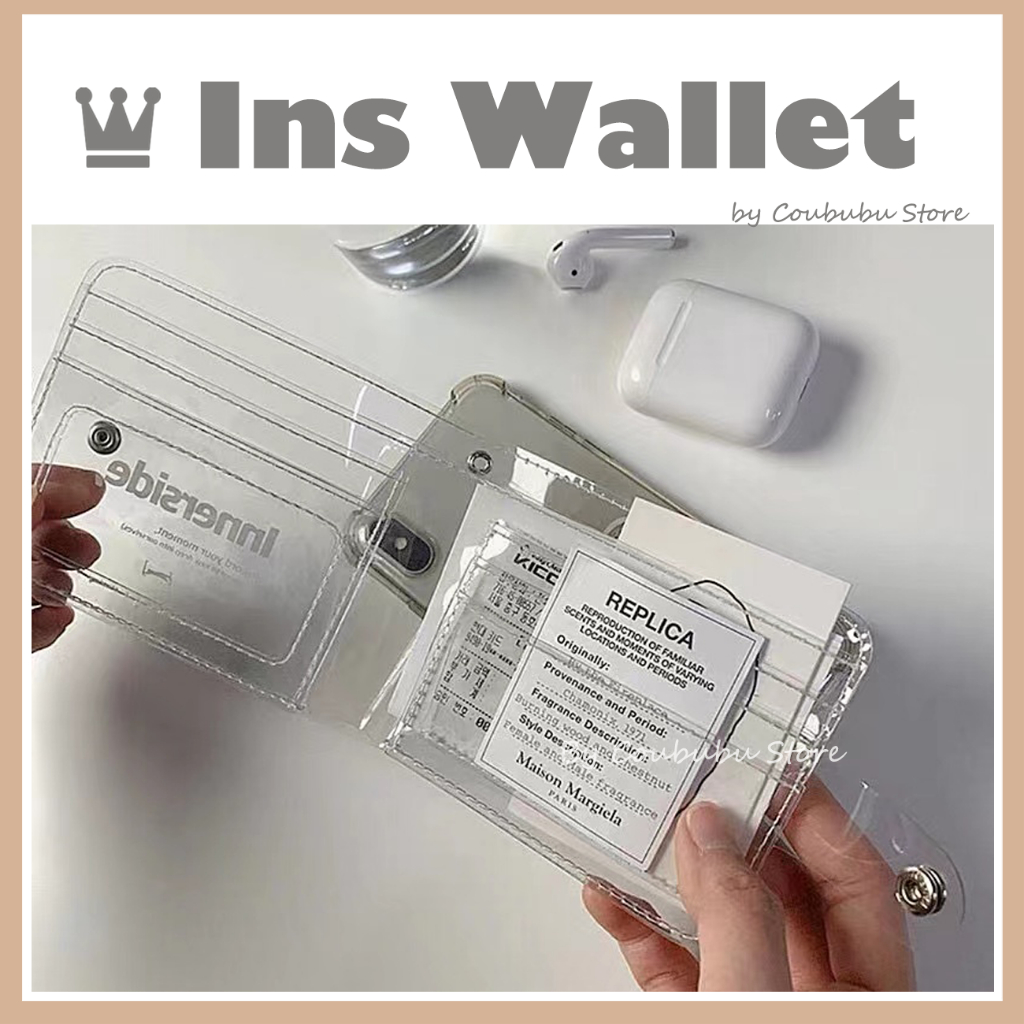 Coububu Japanese Ins Transparent Jelly Card Walle Coin Purse Card ...