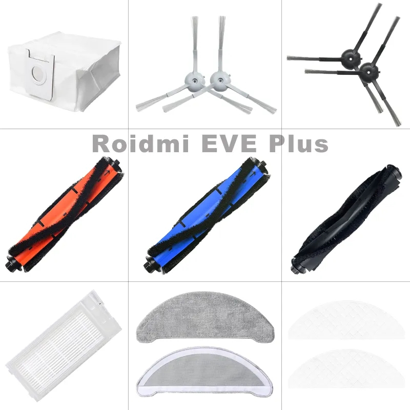 Roidmi EVE Plus Accessories Of Side Brush Hepa Filter Disposable Rag ...