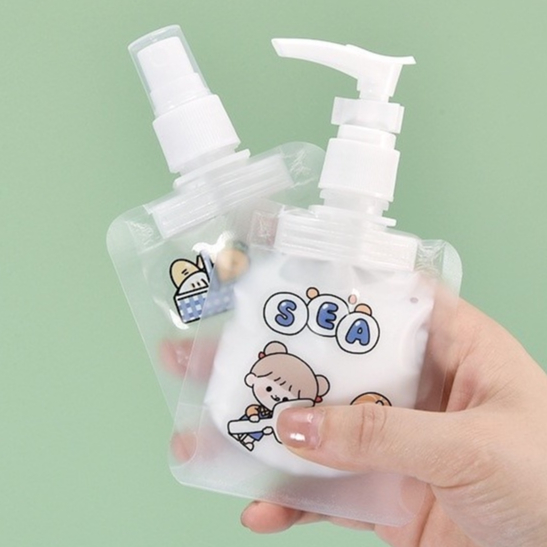 Travel Packing Bag 30ml/50ml/100ml Cosmetic Packing Nozzle Bag Spray ...