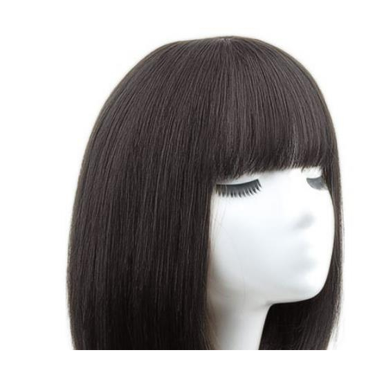 Real hair wig 6224 female long hair wig full head set real hair wire ...