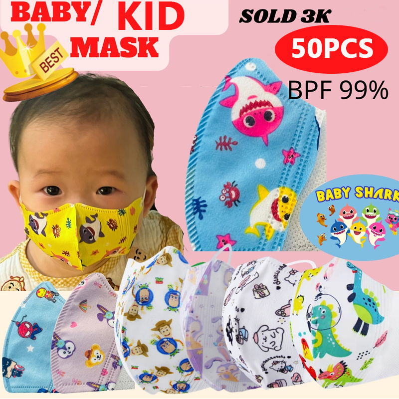 【Ready】Independent 50pcs 3d Mask Infant/child Masks Marvel/Spiderman ...