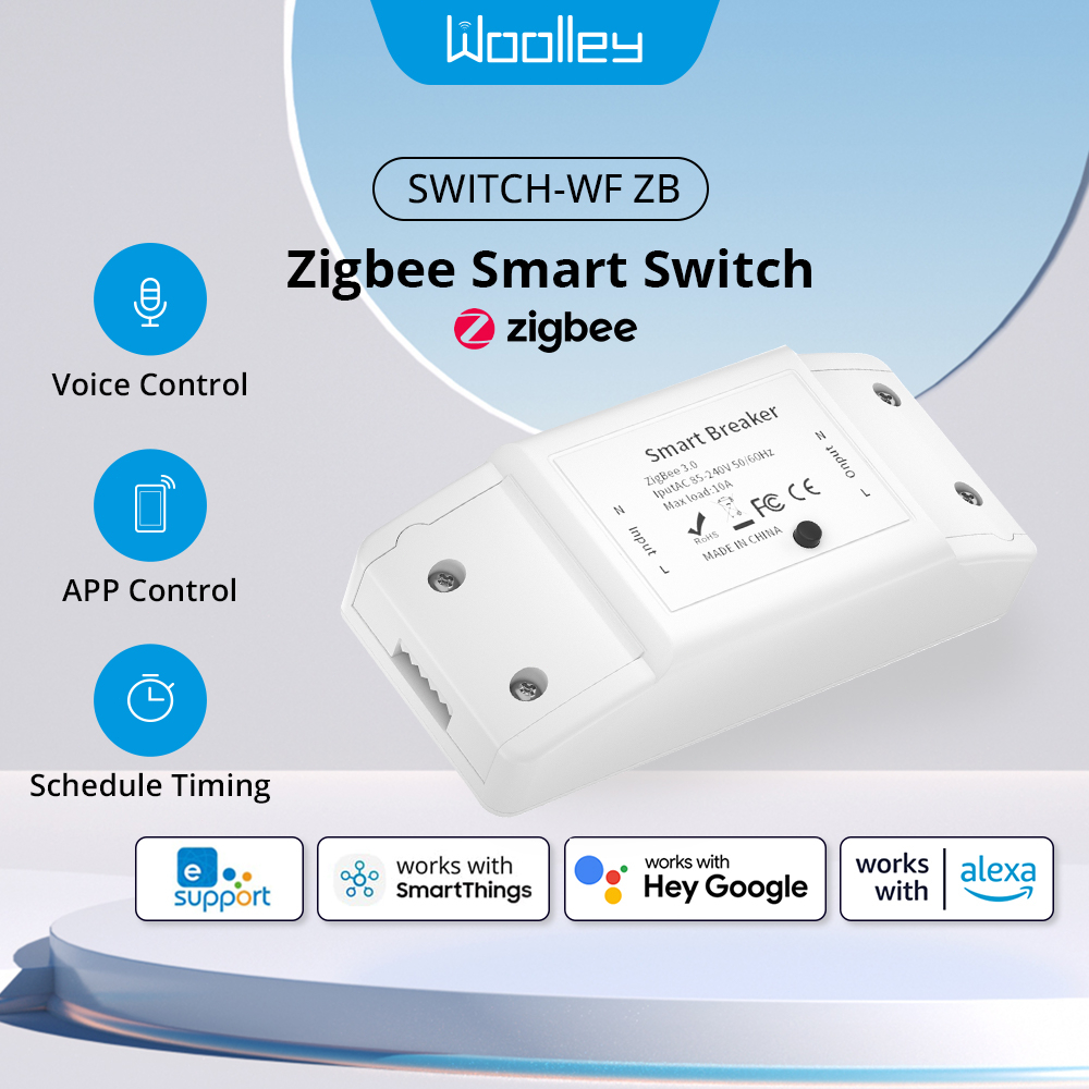 Woolley Switch Wf Zb 16a Basic Zigbee Smart Switch Wifi Relay Universal 4392