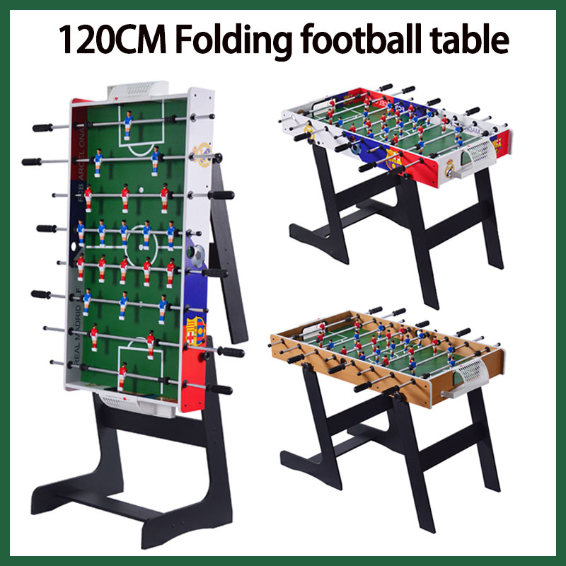Folding football table children's parent-child game 8 pole football ...
