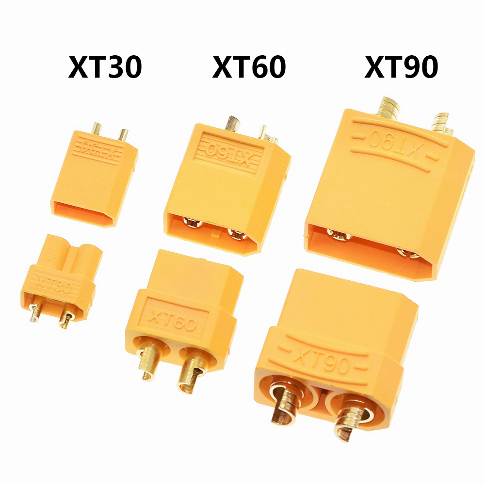 XT30 XT60 XT90 Battery Connector Set 4.5mm Male Female Gold Plated ...