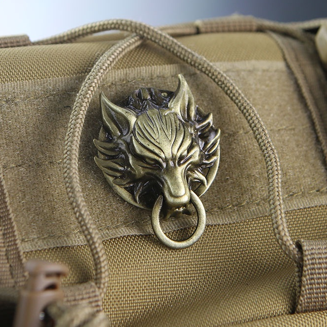 Ten Evil Wolf Head Metal Morality Seal 3D Velcro Patch /Badges/armband ...